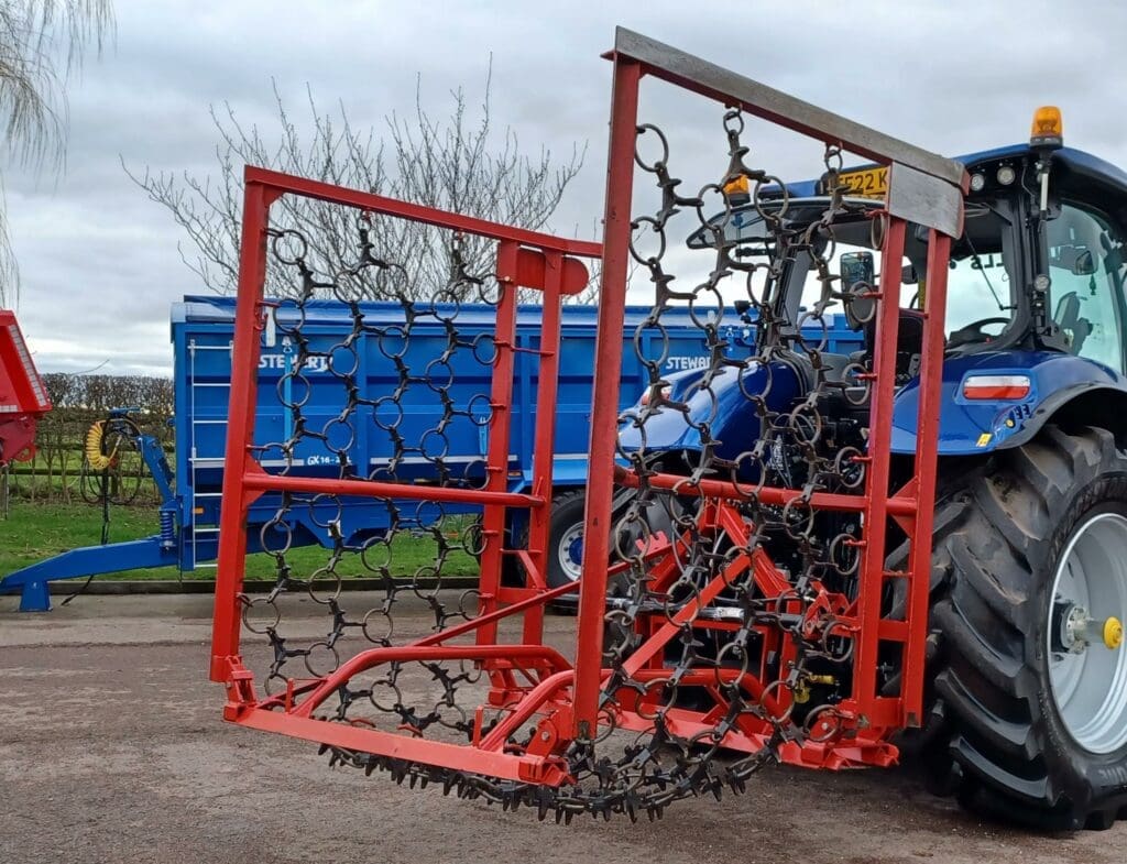 Agritrend 6m Hydraulic Folding Grass Harrows | Russell's